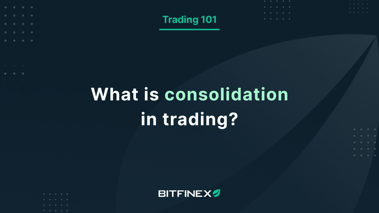 Bitfinex Trading 101—Understanding Consolidation & The Polarity ...