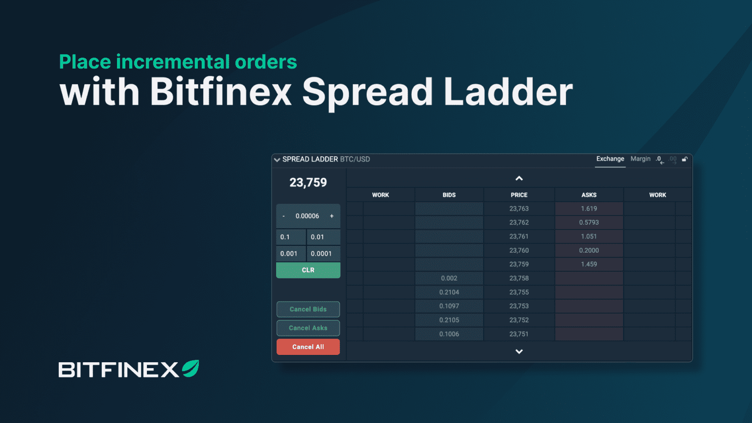 Bitfinex Spread Ladder makes it easy to execute trades - Bitfinex blog